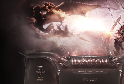 Hazy Fantasy Game Website Template